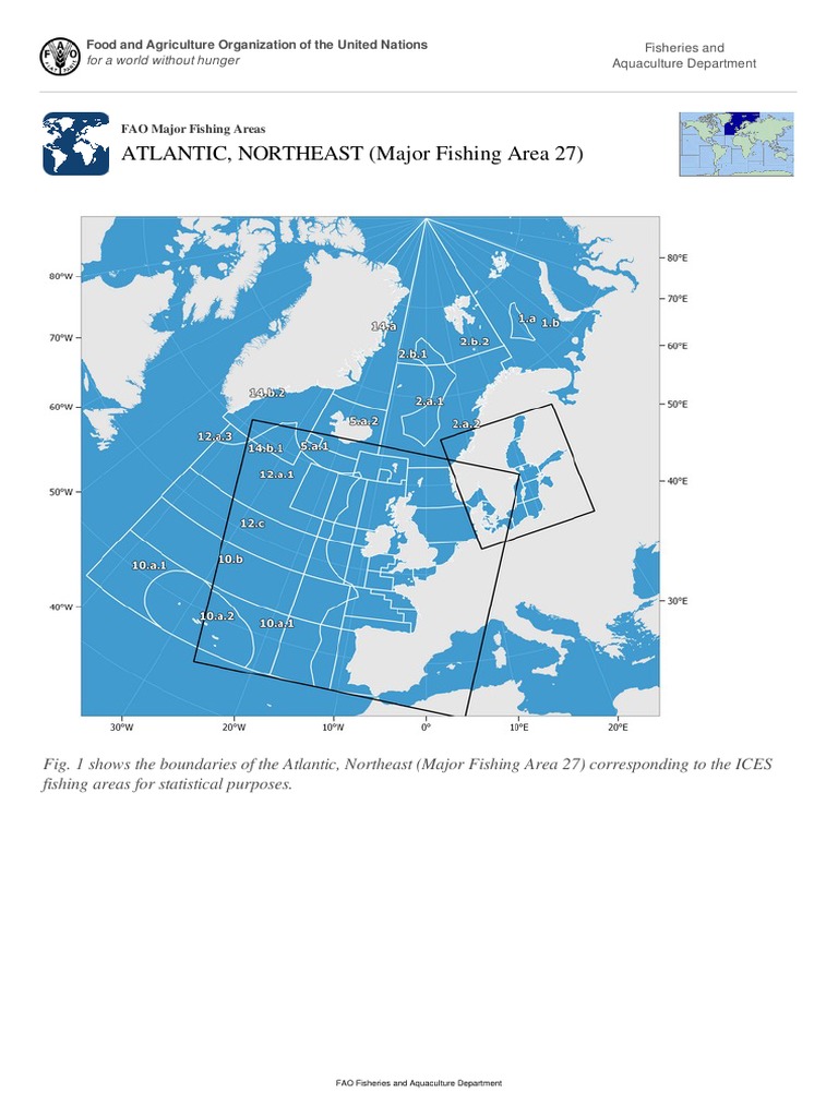 FAO. Fisheries & Aquaculture - FAO. Major Fishing Areas - ATLANTIC ...