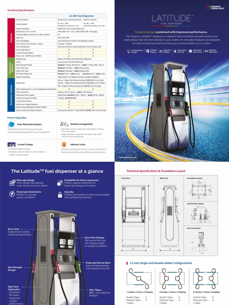 Latitude Fuel Dispenser - LS200 Datasheet | PDF
