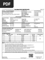 Pressure Test Certificate | PDF | Pressure Measurement | Leak