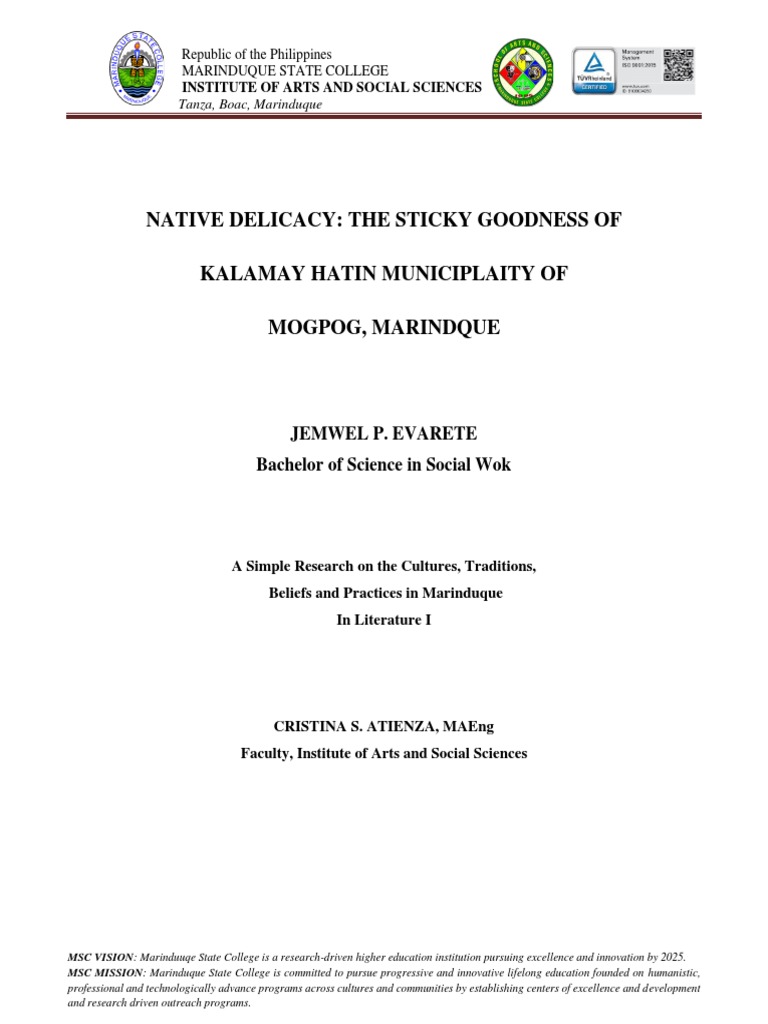 Native Delicacy | PDF | Foods | Cuisine