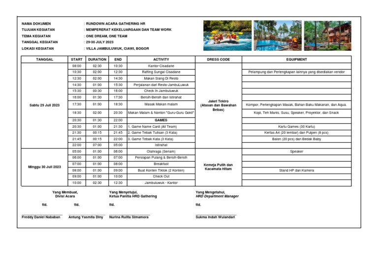 Rundown Gathering (29-30 July 2023) | PDF