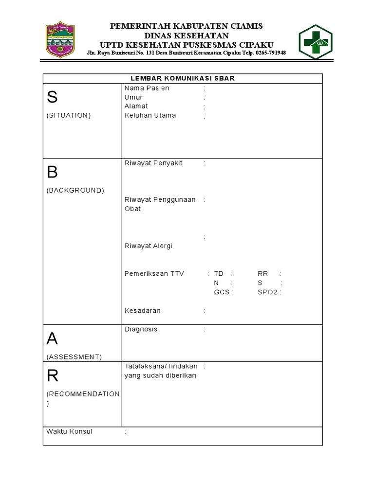 Komunikasi Sbar | PDF | Sains & Matematika