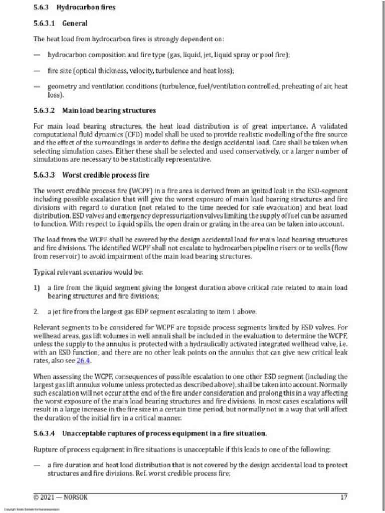 NORSOK S-001 Fire Integrity | PDF | Transparent Materials | Chemical ...