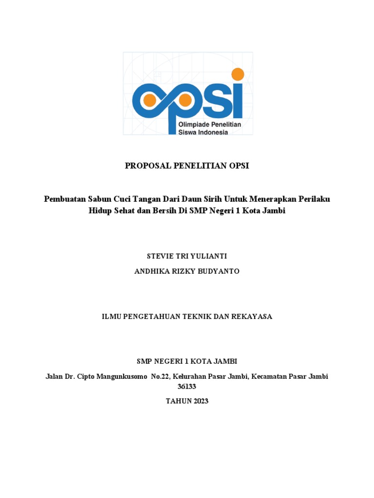 Proposal Opsi Salinan | PDF