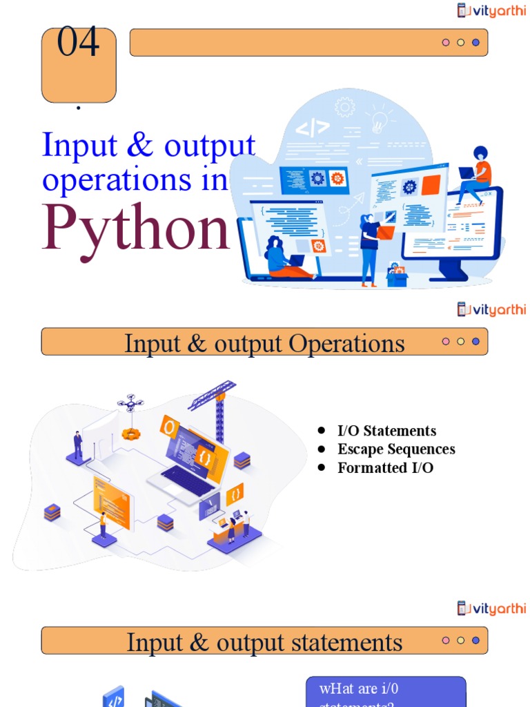 Python Module 4 I O | PDF | Input/Output | String (Computer Science) Python Module 4 I O | PDF | Input/Output | String (Computer Science)