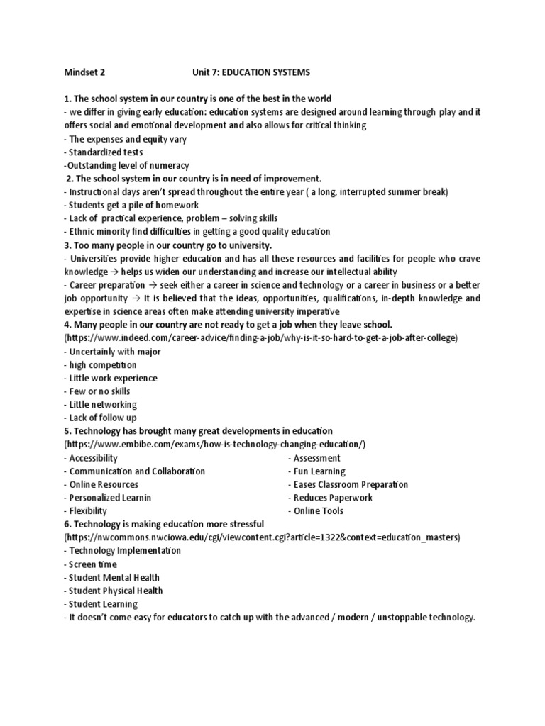 Mindset 2 Speaking Unit 7 | PDF