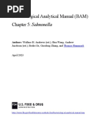 BAM Chapter 5 - Salmonella - FDA | PDF | Iodine | Salmonella