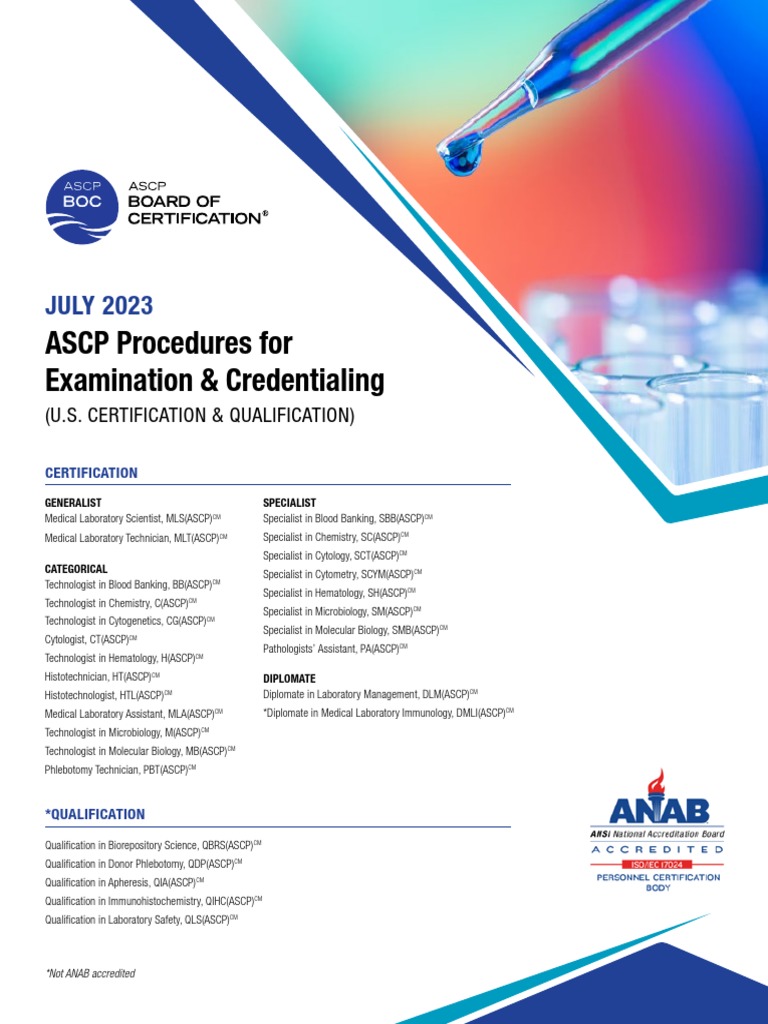 Ascp Boc Us Procedures Book Web | PDF | Pathology | Blood Donation