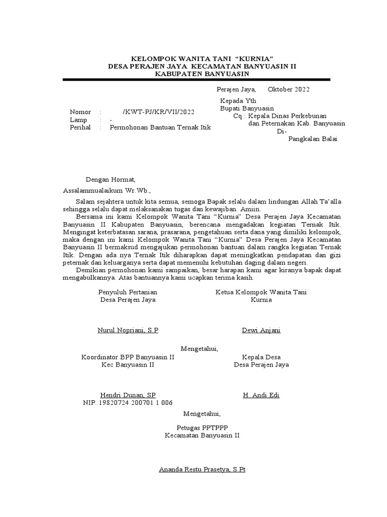Proposal Itik KWT Kurnia | PDF