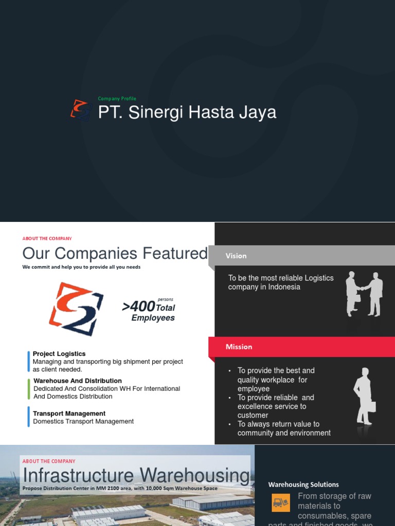 Sinergi Hasta Jaya - Company Profile | Download Free PDF | Logistics | Indonesia