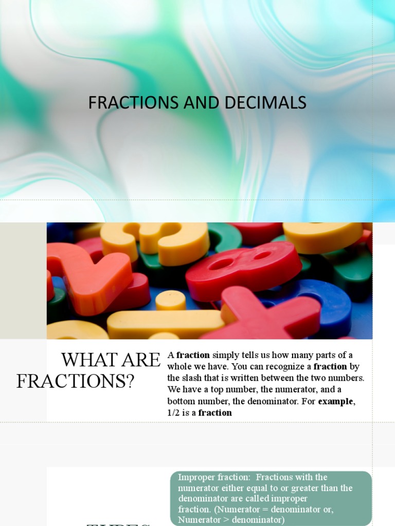 Understanding Fractions and Decimals | PDF | Division (Mathematics ...