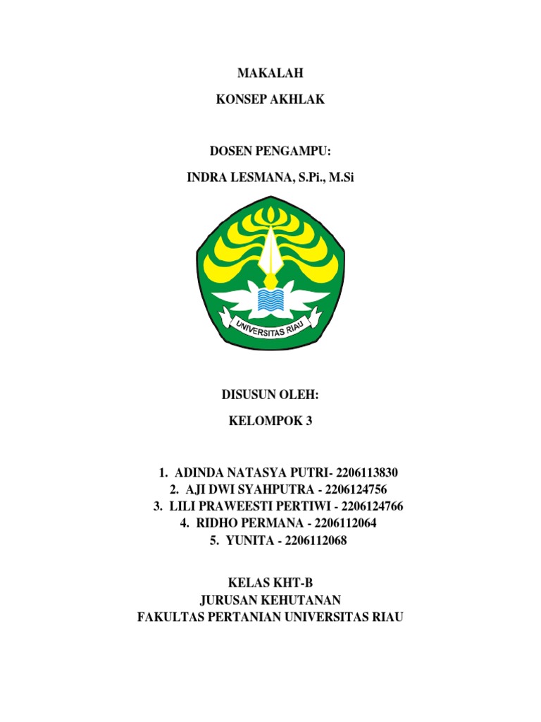 Makalah Pai Kel.3 Materi 7 (Konsep Akhlak) | PDF | Sains & Matematika ... Makalah Pai Kel.3 Materi 7 (Konsep Akhlak) | PDF | Sains & Matematika ...