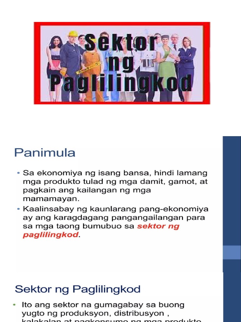 Sektor NG Paglilingkod | PDF