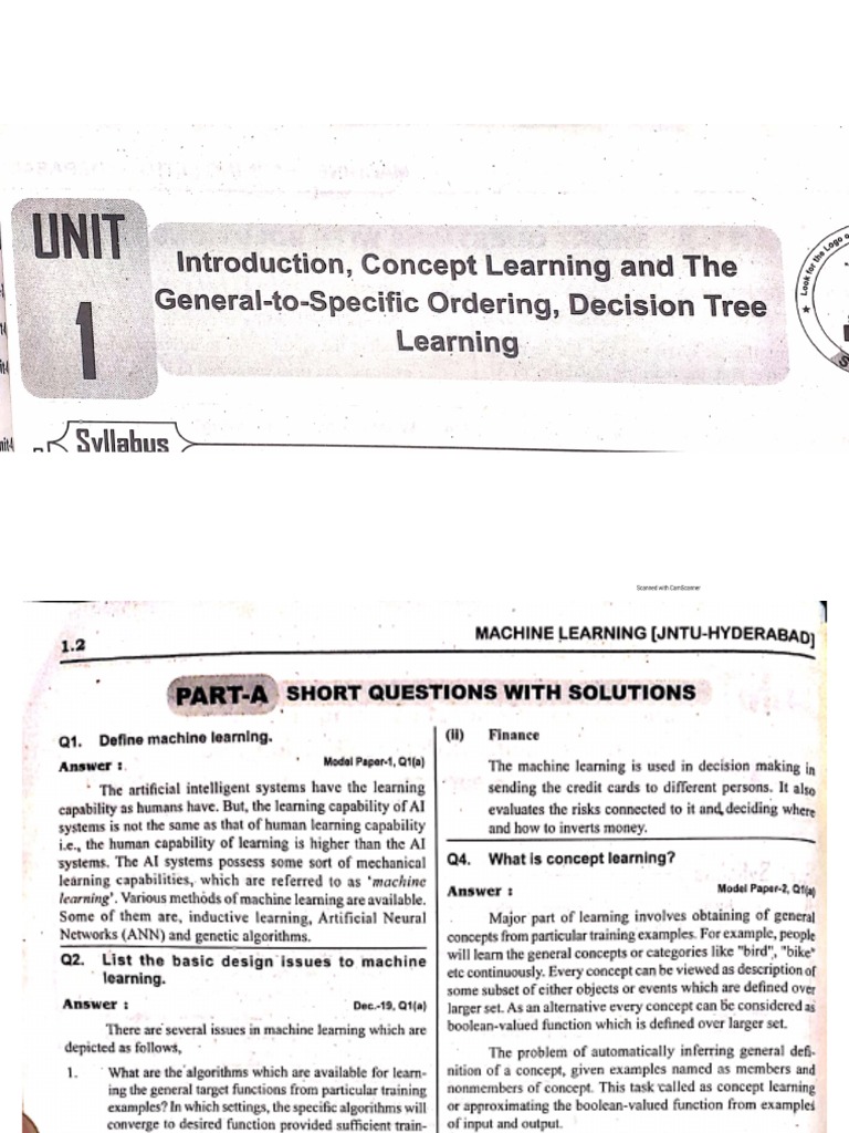 ML Short Ans | PDF