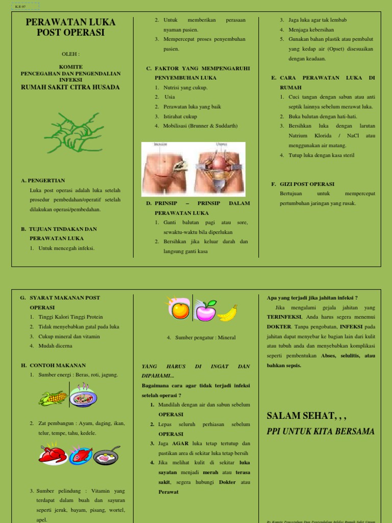 Leaflet Perawatan Luka Op Ke 07 | PDF