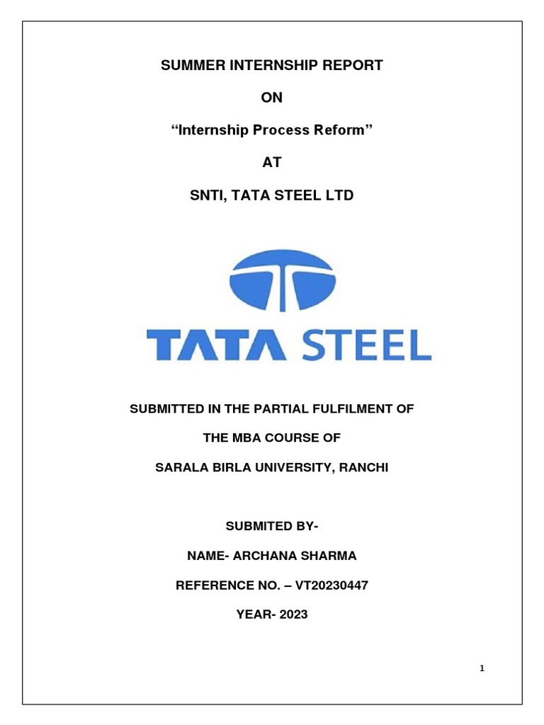 Summer Internship Report Snti | PDF | Internship | Job Hunting