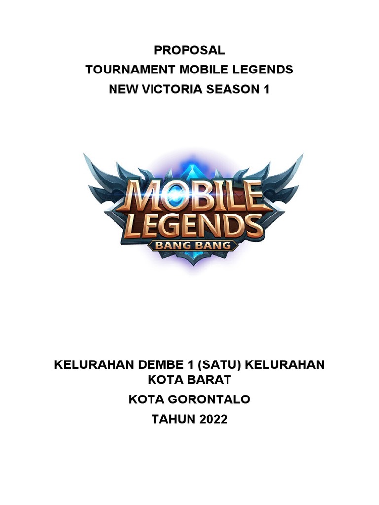 Turnamen MLBB Gorontalo 2022 | PDF | Game & Aktivitas