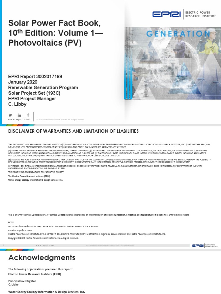 Solar Power Fact Book 10th Ed | PDF | Solar Power | Photovoltaics