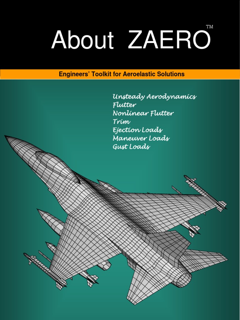 ZAERO Brochure | PDF | Aerodynamics | Control Theory