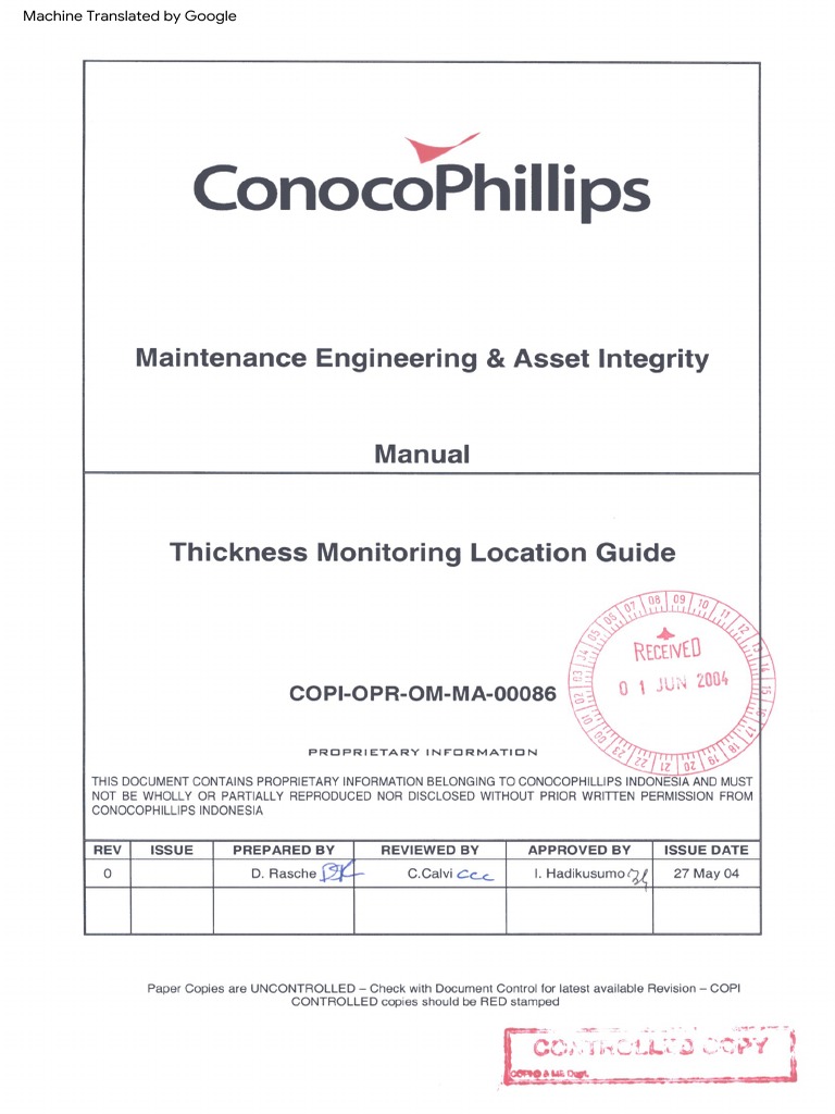 Localizacion de Monitore de Inspeccion - TML | PDF | Ultrasonido | Corrosión