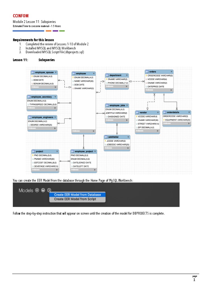 Module 2 Lesson 11 - Subqueries-1 | PDF | My Sql | Data