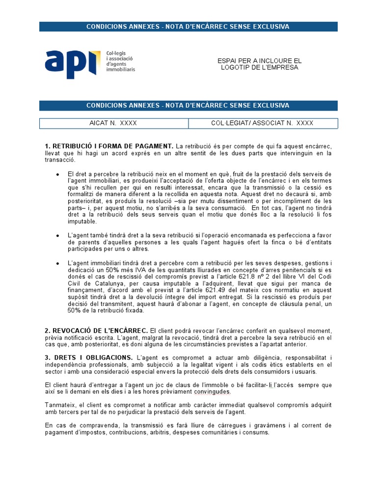 008 2 Condicions Annexes Sense Exc | PDF