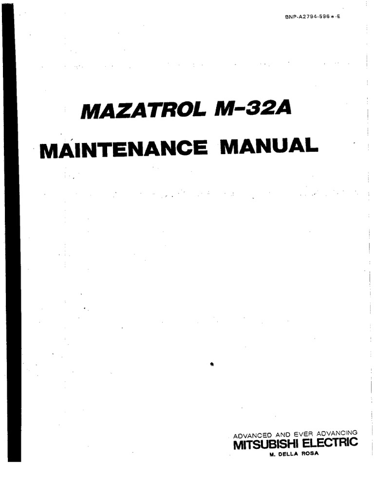 M32A MAINTENANCE MANUAL A2794-586x-E | PDF | Floppy Disk | Computer Memory