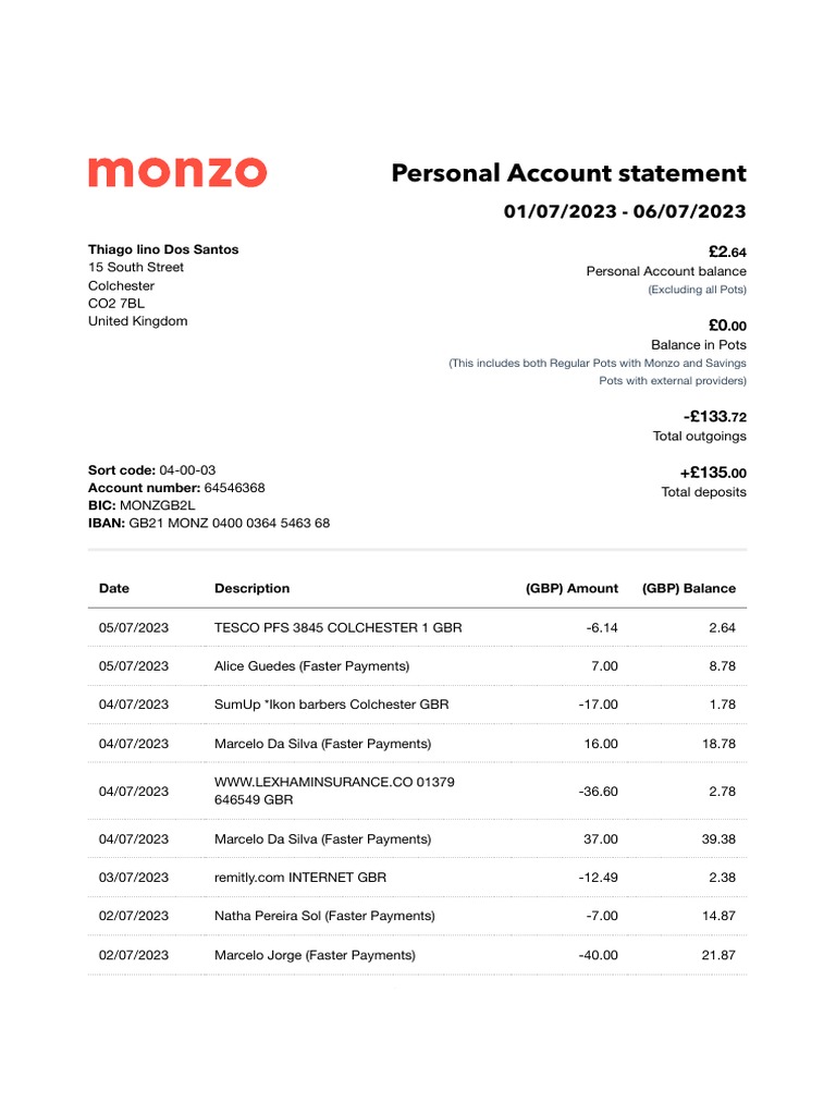 Mono 1 | PDF | Deposit Account | Banking Technology