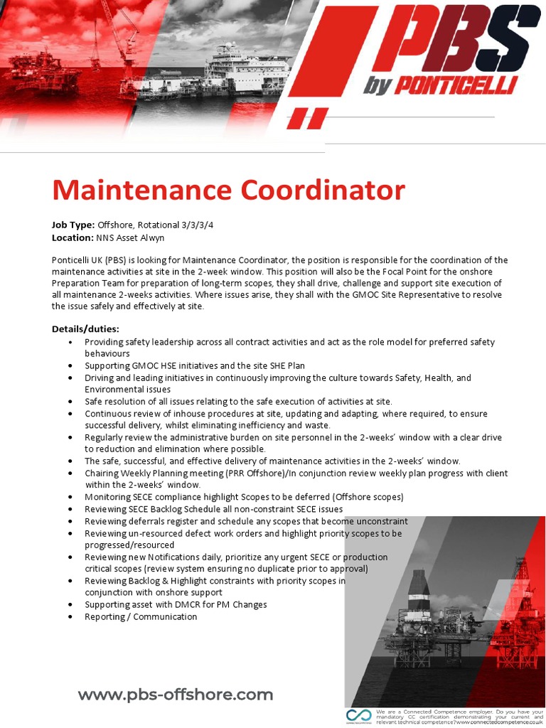 Maintenance Coordinator | PDF