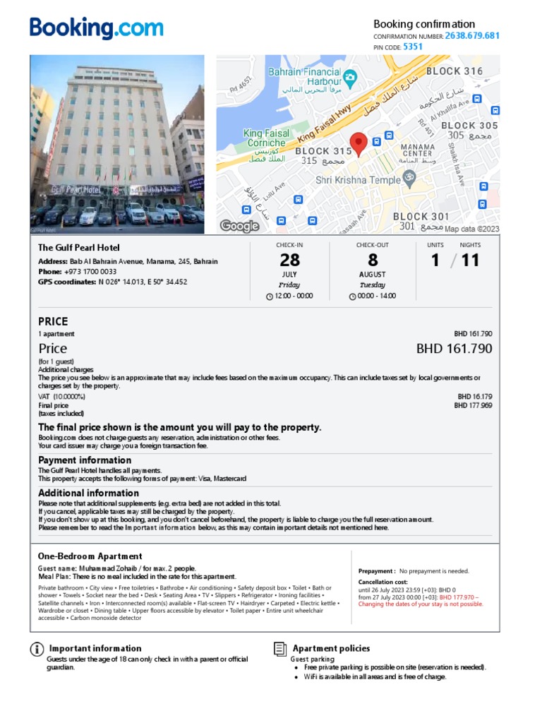 Confirmation Zohaib | PDF | Fee | Payments