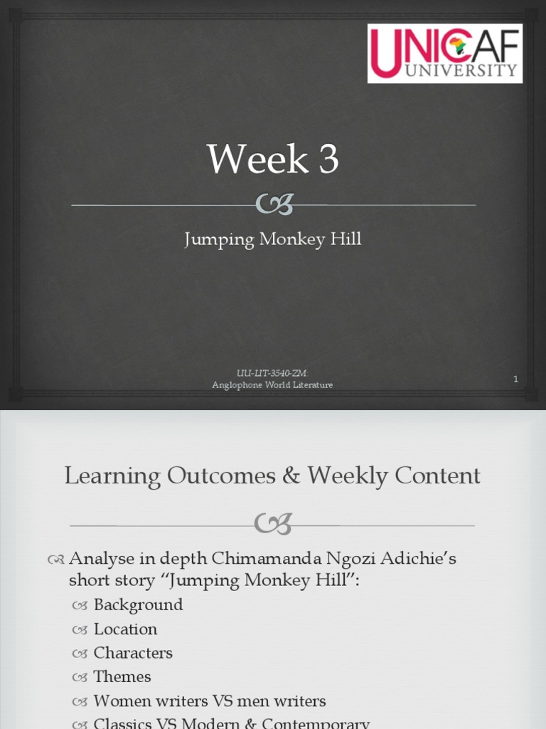 Week 3 - Topic Overview! Jumping Monkey Hill Anglophone | Download Free PDF | Heart Of Darkness