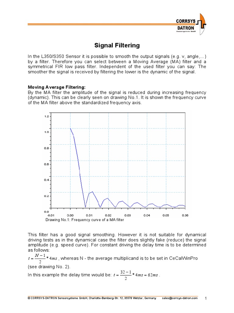 Signal Filtering | PDF | Filter (Signal Processing) | Control Theory