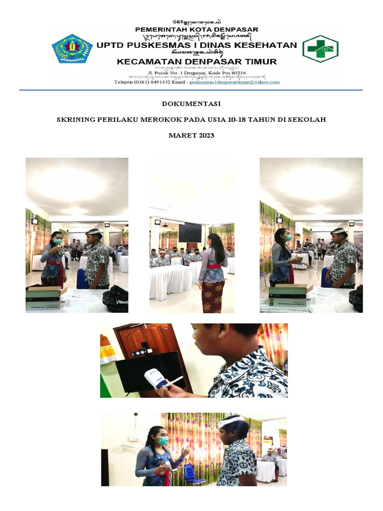 Dokumentasi Skrining Merokok Maret | PDF