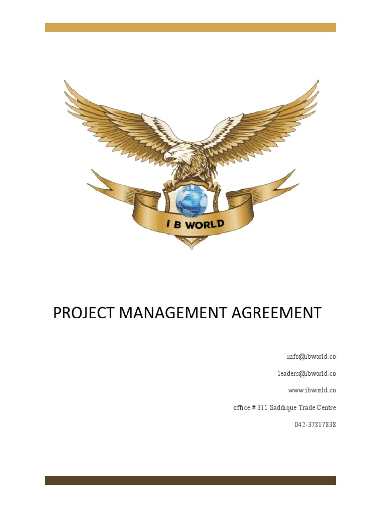 Project Management Agreement | PDF | Business | Economies