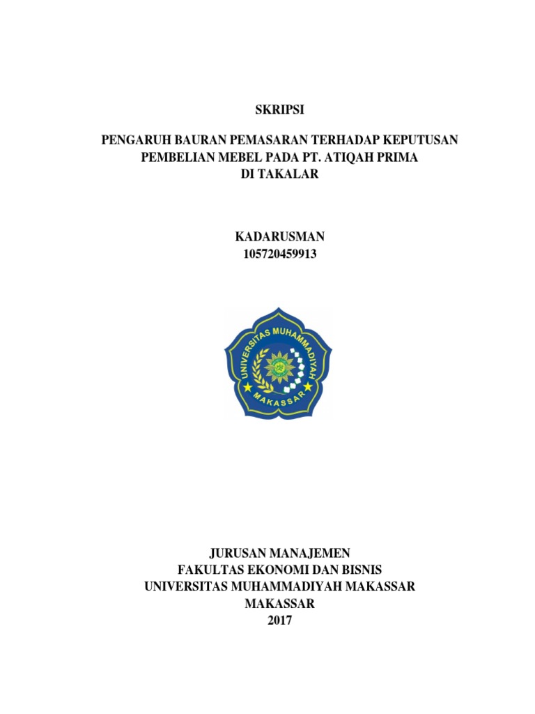 Pengaruh Bauran Pemasaran Terhadap Keputusan | PDF | Seni
