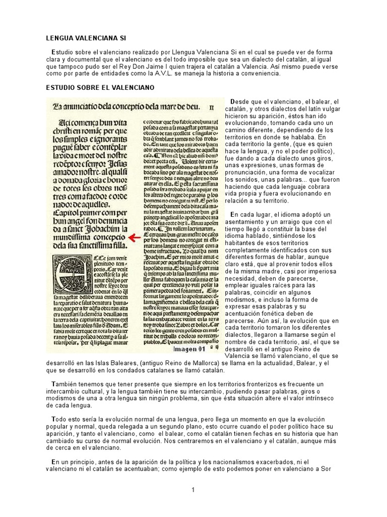 El Valenciano: Idioma, no Dialecto | PDF | Lingüística | Cataluña