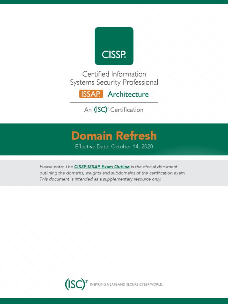 CISSP ISSAP DomainRefresh | PDF | Software As A Service | Cloud Computing