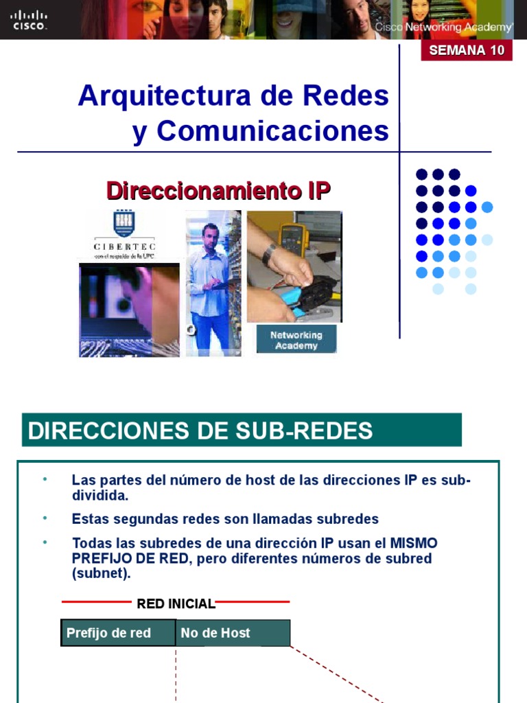 Arquitectura de Redes y Comunicaciones: Direccionamiento IP | PDF | Dirección IP | Red de área ...