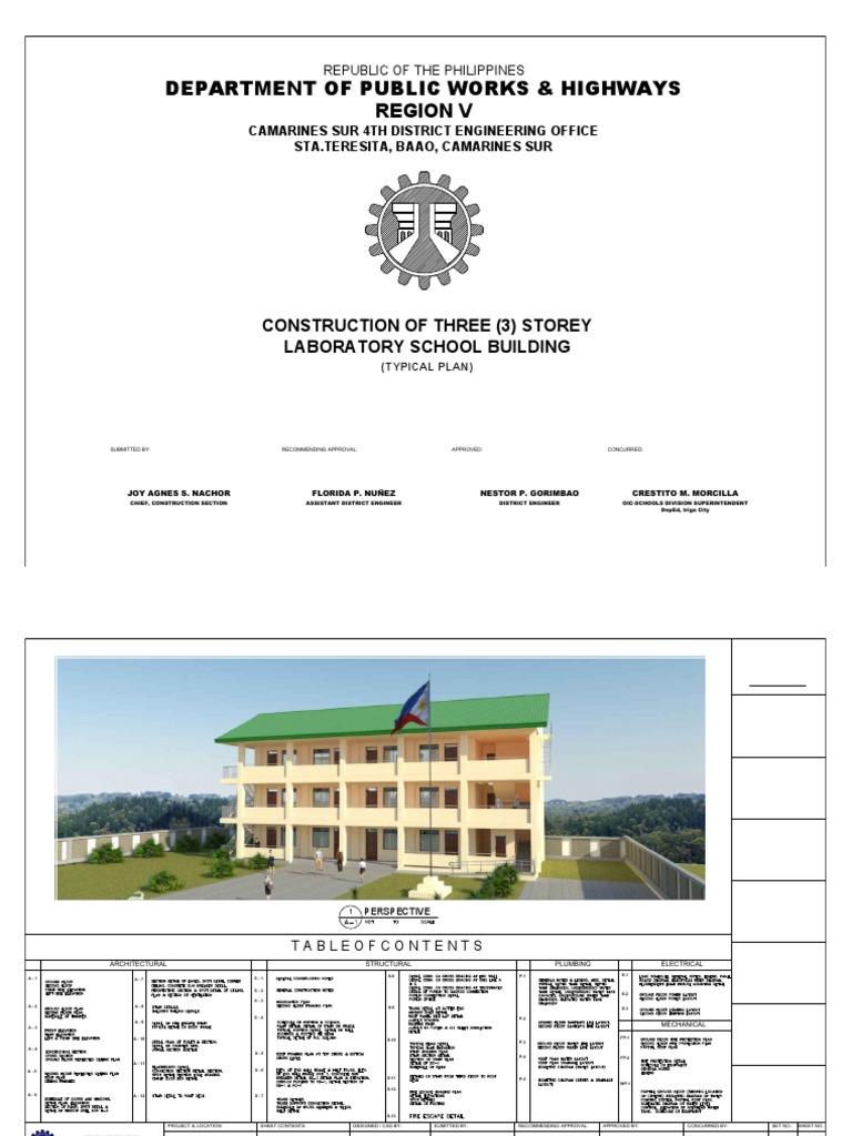 3-Storey Classroom School Building Plan | PDF | Buildings And ...
