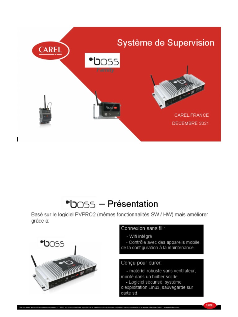 CAREL Regul Présentation Superviseur BOSS Family | PDF | Protocoles ...