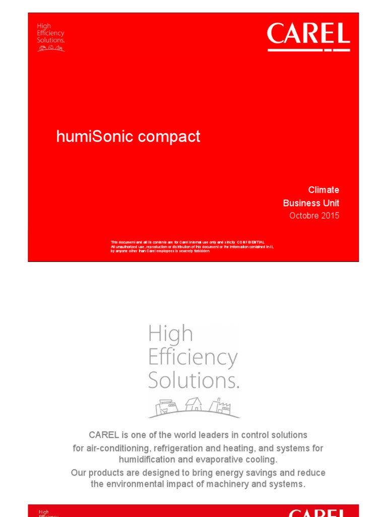 CAREL Hum Humisonic Compact | PDF | Applied And Interdisciplinary ...