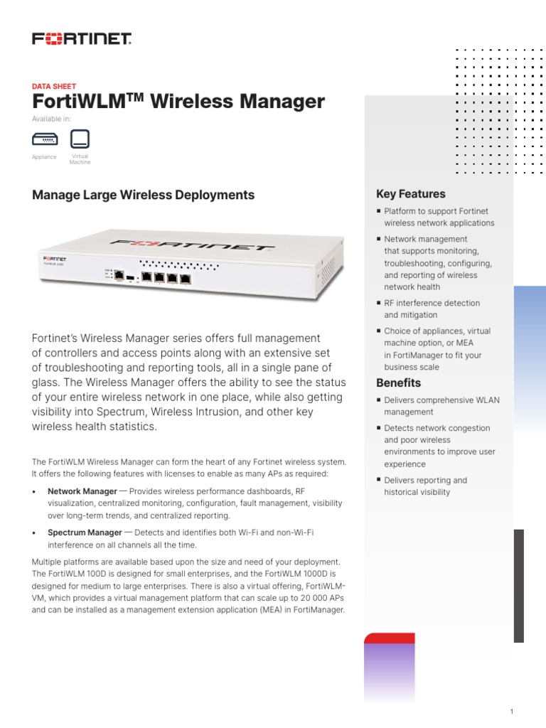 Forti WLM | PDF | Wireless Network | Computer Network