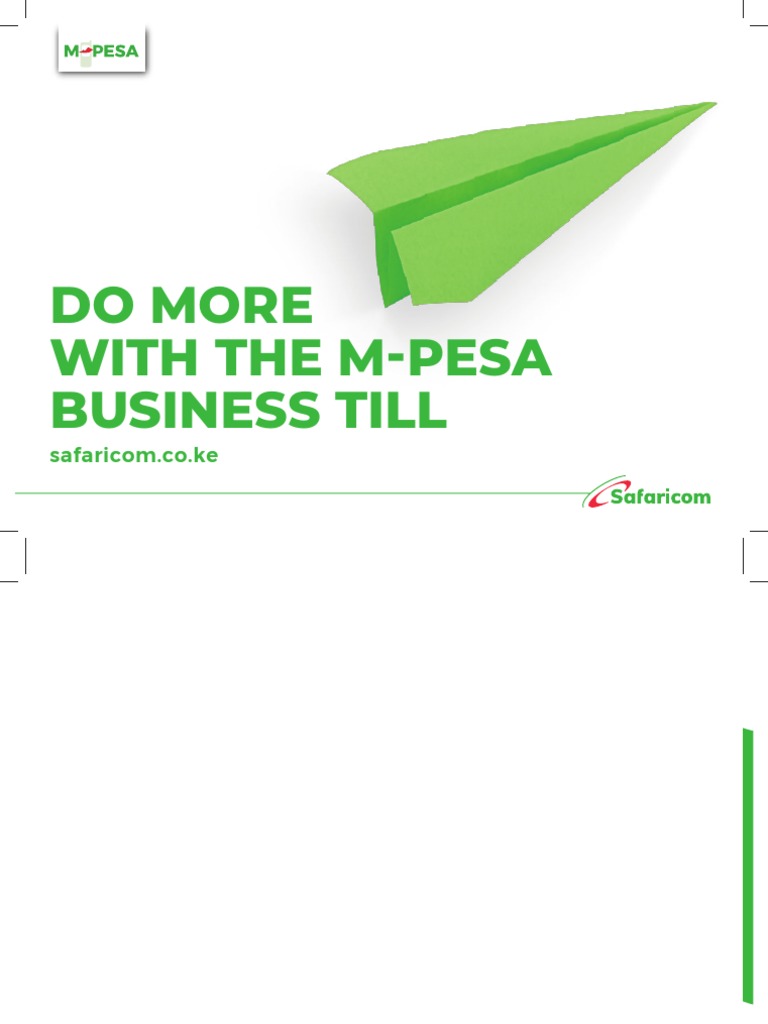 SM-PESA BUSINESS TILL Booklet Reduce | Download Free PDF | Overdraft | Banks