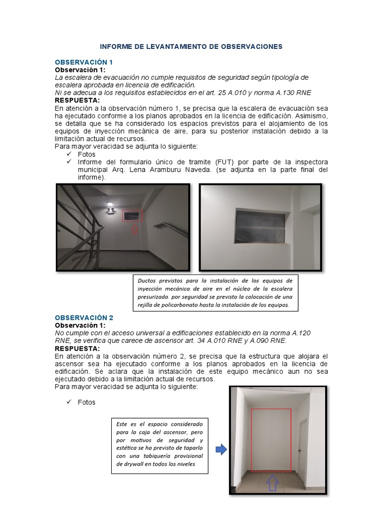 Levantamiento de Observaciones | PDF