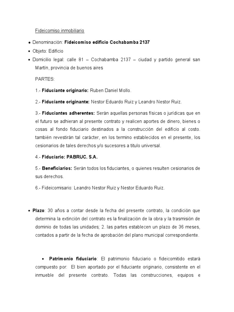 Ficha Ok | PDF | Ley de fideicomiso | Ley común