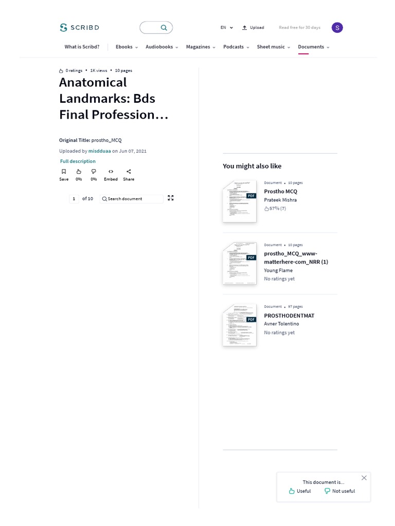 Anatomical Landmarks - Bds Final Professional Examination - PDF - Dentures - Dentistry | PDF ...