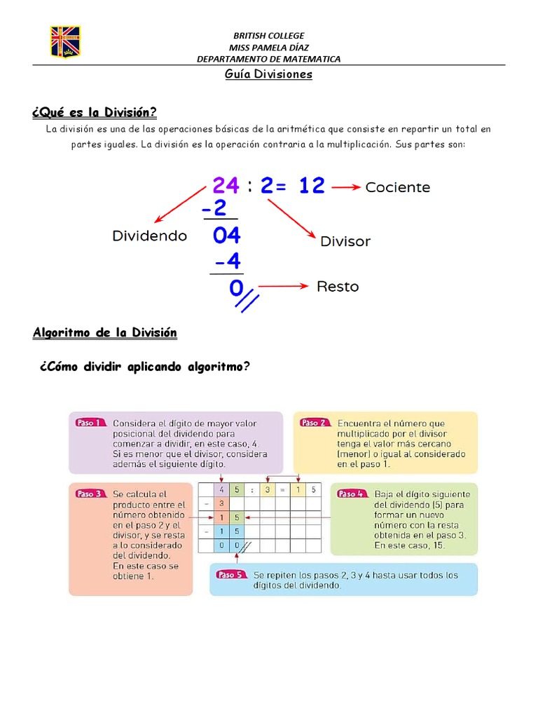 Guía Divisiones | PDF