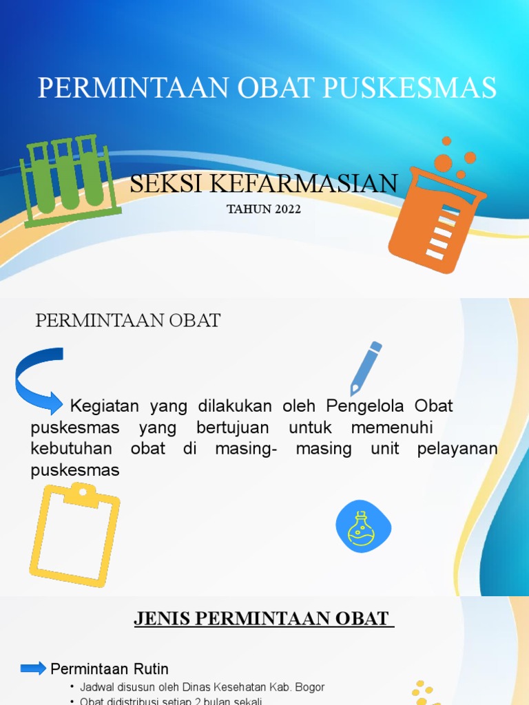 Ppt Permintaan Obat Puskesmas Pdf