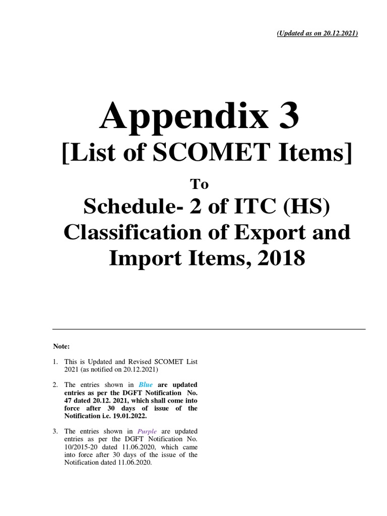 Updated SCOMET Items List 2021 | PDF | Cryptography | Polyclonal B Cell ...