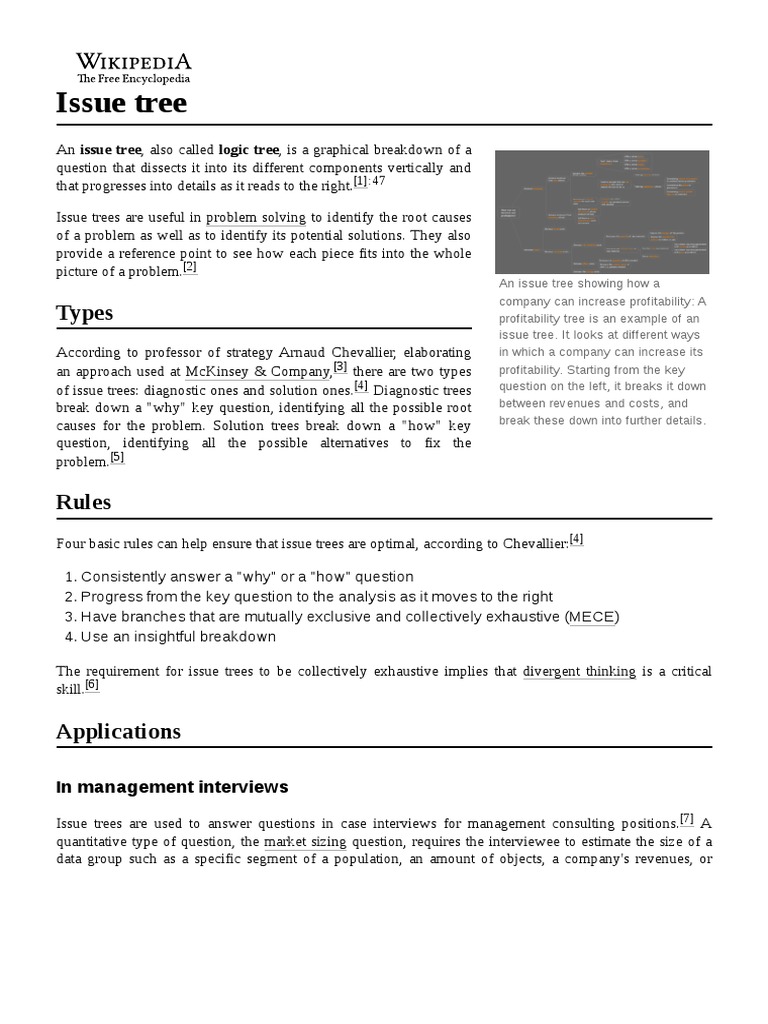 Issue Tree | Download Free PDF | Cognition | Cognitive Science